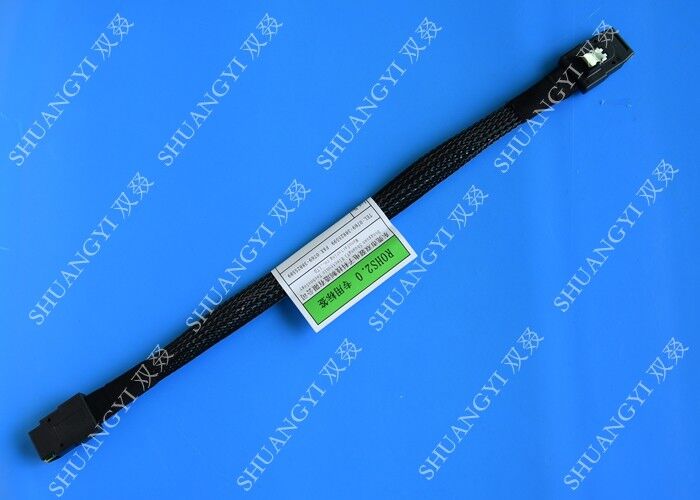 SFF 8087 To SFF 8087 Serial Attached SCSI Cable , 36 Pin Mini SAS Power ...